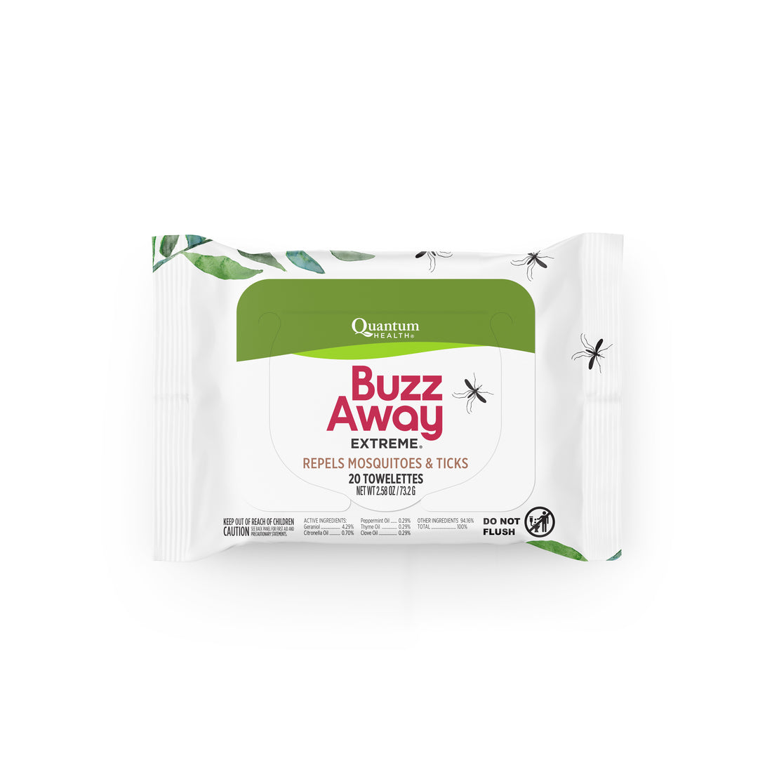 Buzz Away Extreme® Towelettes