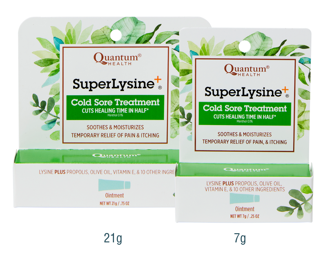 Quantum Health SuperLysine+ for Immune Support & Cold Sore Treatment
