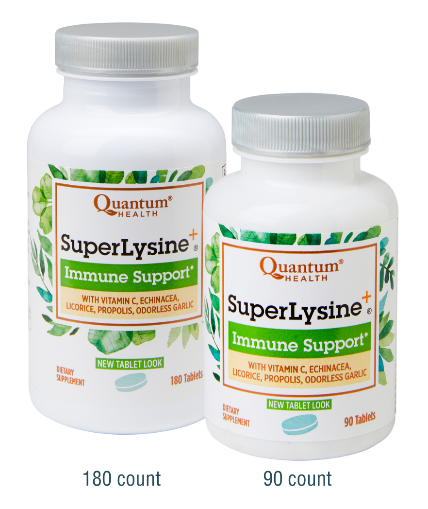 Quantum Health SuperLysine+ for Immune Support & Cold Sore Treatment