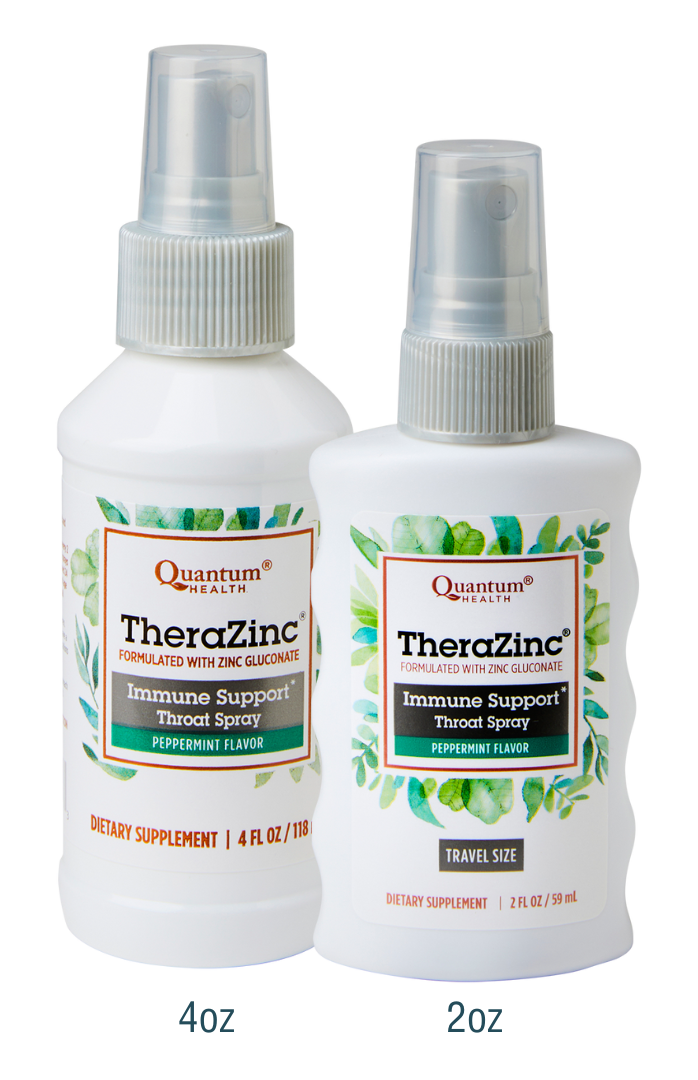 TheraZinc Zinc Gluconate Lozenges & Sprays - Quantum Health